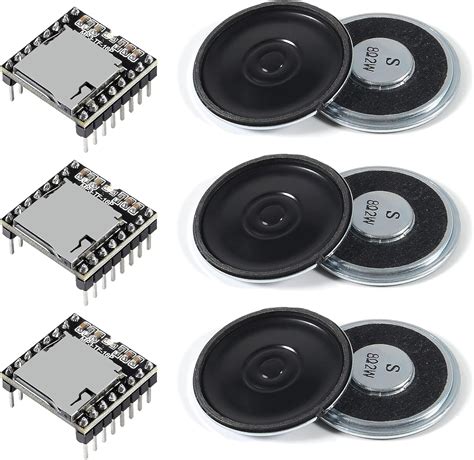 Alamscn Mini Mp3 Player Module Dfplayer Audio Music Modules Voice Decode Board Tf