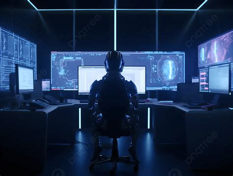 로봇 배경 데이터 네트워크 정보 처리 광고 배경 로봇 인공 지능 하이 테크 배경 일러스트 및 사진 무료 다운로드 Pngtree