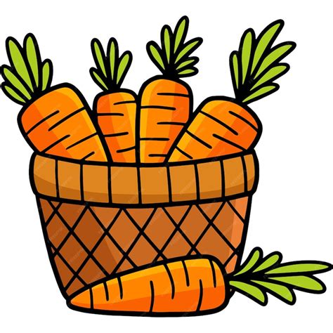 Premium Vector Carrots Cartoon Colored Clipart Illustration