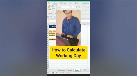 How To Calculate Working Days In Excel 💯 Excel Exceltips Shorts