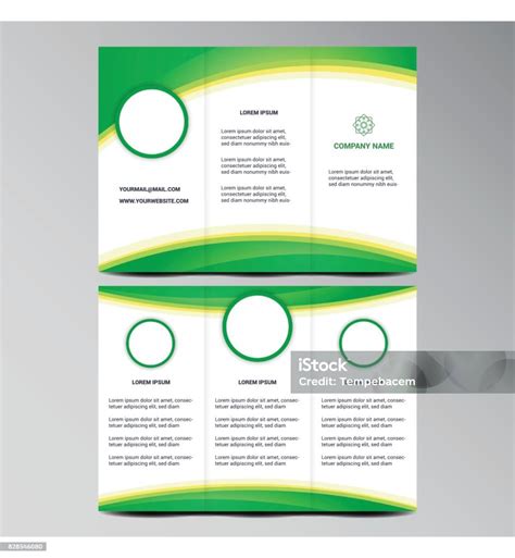 3단 브로셔 디자인 3단 브로슈어에 대한 스톡 벡터 아트 및 기타 이미지 3단 브로슈어 형판 책자 Istock