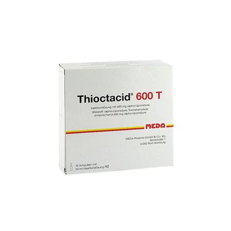 Supplement Meda Thioctacid 600t Antioxidant Effect 10 Vials X 24ml