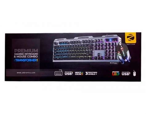 Zebronics Gaming Keyboard Mouse Combo Usb Transformer 1 Gk022 At Rs 1075 Piece Bikaner Id