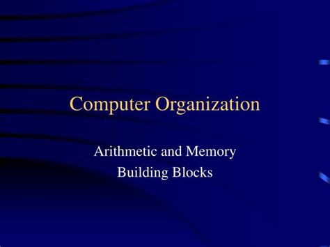 PPT Computer Organization PowerPoint Presentation Free Download ID