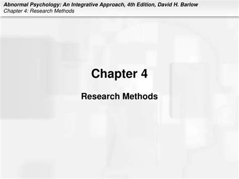 PPT Chapter 4 Research Methods PowerPoint Presentation Free Download ID 1451051