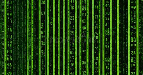 Digital Rain In Green Matrix Stock Photo Image Of Generative Technology