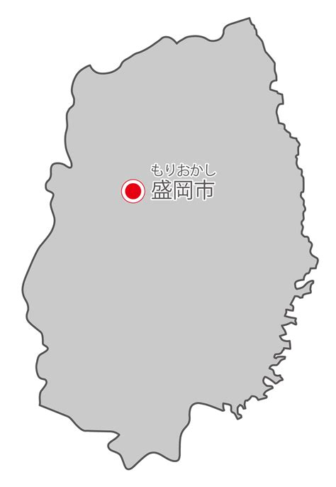岩手県の地図イラスト フリー素材 を無料ダウンロード