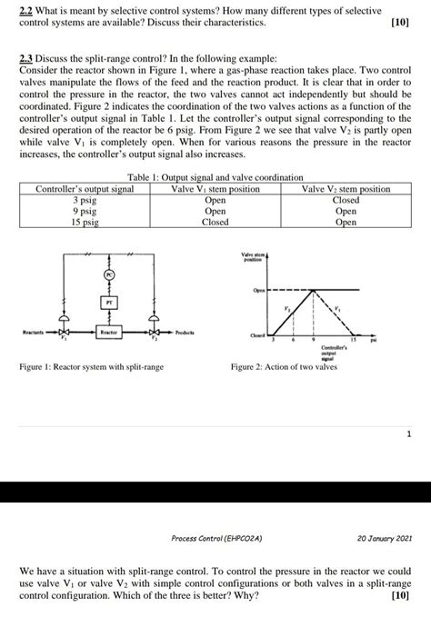 Solved 22 What Is Meant By Selective Control Systems How