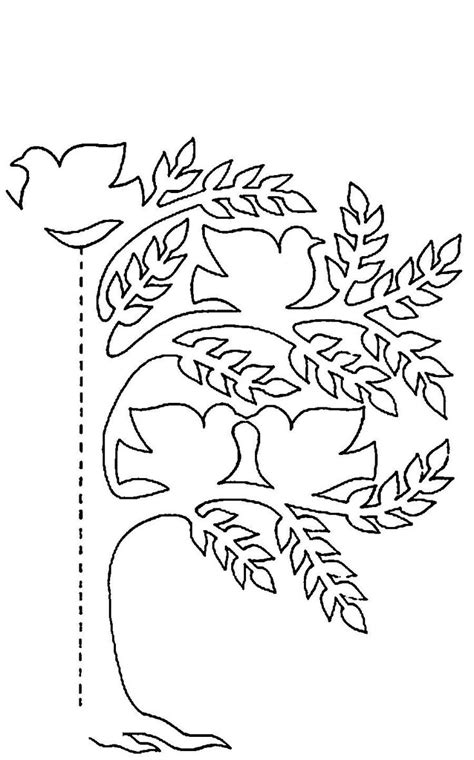 Раскраски трафареты половина дерева для вырезания Раскраски Трафареты Ремесла