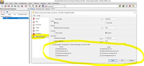 Solved Steel Connection Example Not Specified Calculation Messages