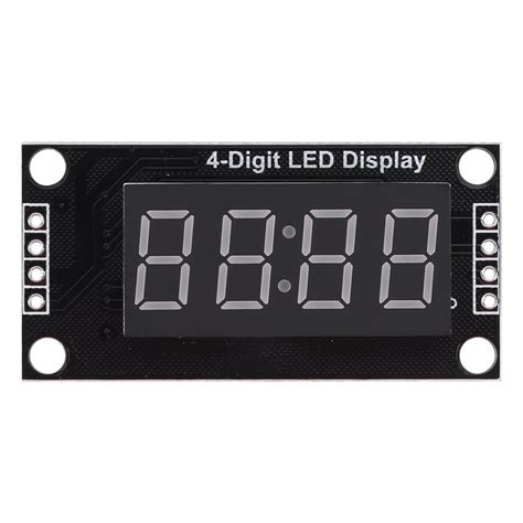 Husxh 4 Digit Tube Clock Module 036in Tm1637 Digital Display Module 7