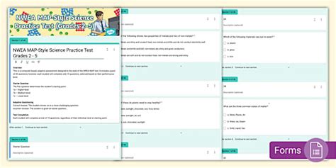 Nwea Map Science Practice Test Grades 2 5 Test 1 Twinkl