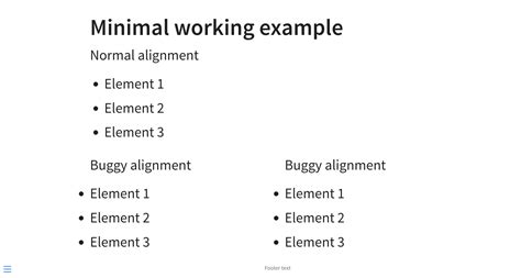 Lists Are Not Aligned Properly Inside `columns` Div Containers With Revealjs · Issue 892