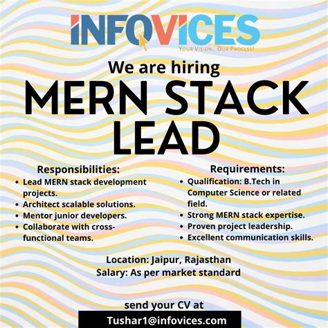 Tushar Rathi On Linkedin Mernstackdeveloper Techleadership Jaipurjobs Innovationhub