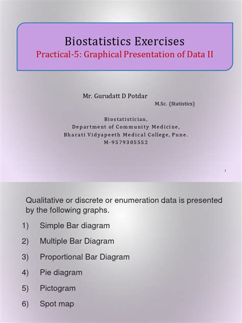 Graphical Presentation Ii Pdf Pie Chart Biostatistics