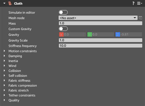 Cloth Component Open 3d Engine