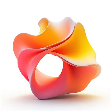 Abstract 3d Object For Ui Premium Ai Generated Image