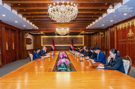 ឧបនាយករដ្ឋមន្ត្រី សុខ ចិន្ដាសោភា ពិភាក្សាអំពីការពង្រឹងកិច្ចសហប្រតិបត្តិការទ្វេភាគី