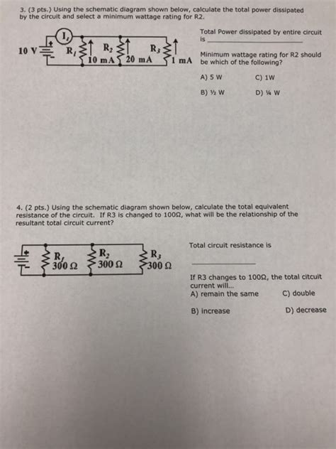 solved 3 3 pts using the schematic diagram shown below