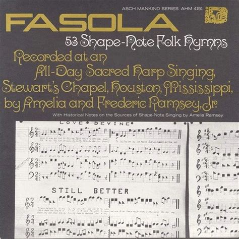 Fasola Fifty Three Shape Note Folk Hymns A Fasola Fifty Three Shape V Cd Eur 18 49