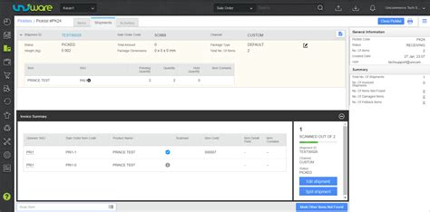 Order Processing Through Picklist With Item Traceability Unicommerce Support Portal