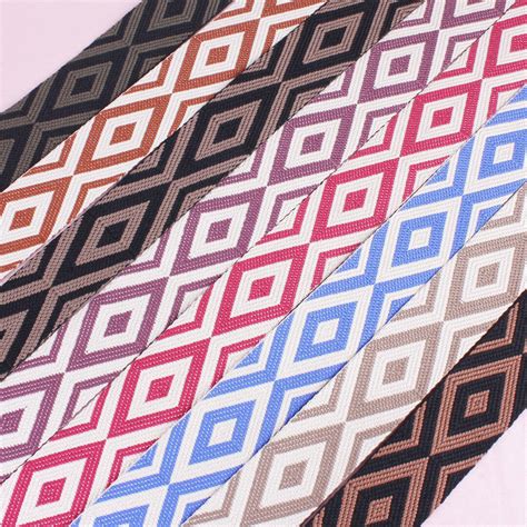 15 Inch Wide Diamond Webbing Patterned Sewing Supplies Jacquard