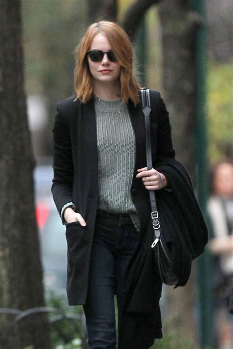 Emma Stone Casual Style New York City 11182015 • Celebmafia