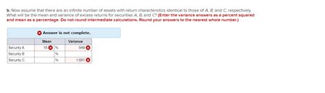 Solved Assume That Security Returns Are Generated By The