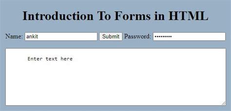 Forms In Html A Comprehensive Guide