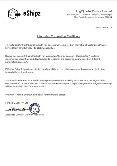 Kushal Suhruth Paduchuri On Linkedin Internship Machinelearning Classification