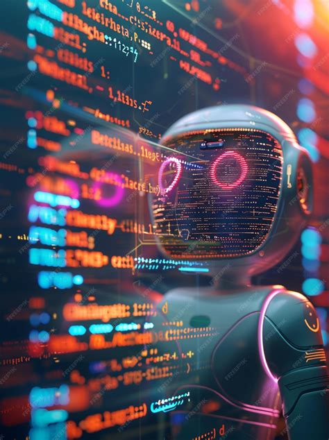 Futuristic Robot Artificial Intelligence Huminoid Ai Programming Coding