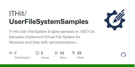 GitHub ITHit UserFileSystemSamples IT Hit User File System Engine Samples In NET C Samples