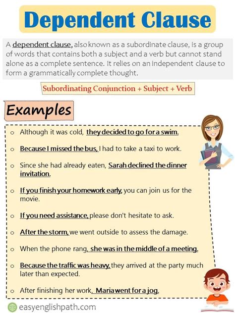 Master Dependent Clauses Types And Examples Explained Dependent Clause