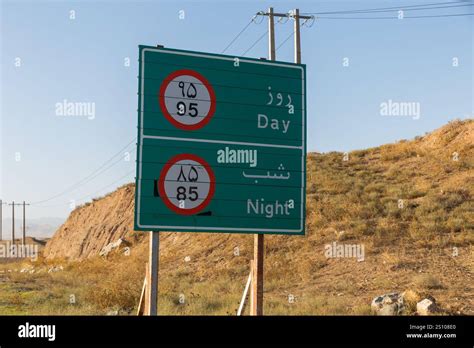 A Clear Speed Limit Sign Shows Different Limits For Day And Night