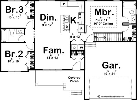 1 Story Modern Farmhouse House Plan Daniels