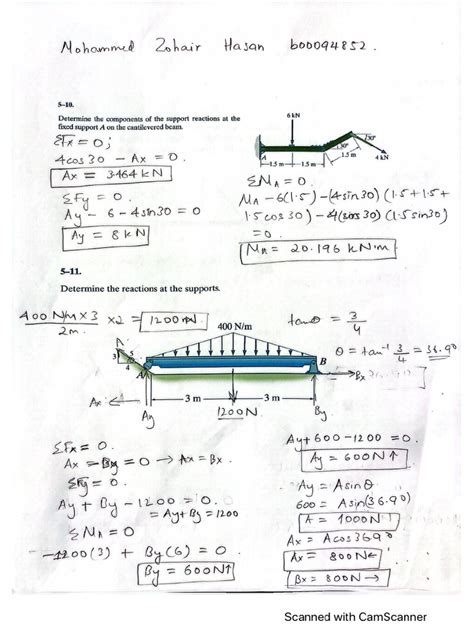 Statics Assignment 3 Mohammed Hasan Pdf
