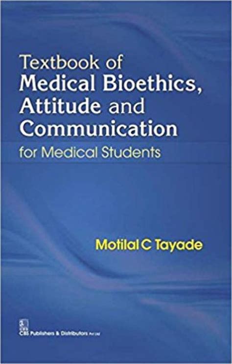 Buy Textbook Of Medical Bioethics Attitude And Communication For