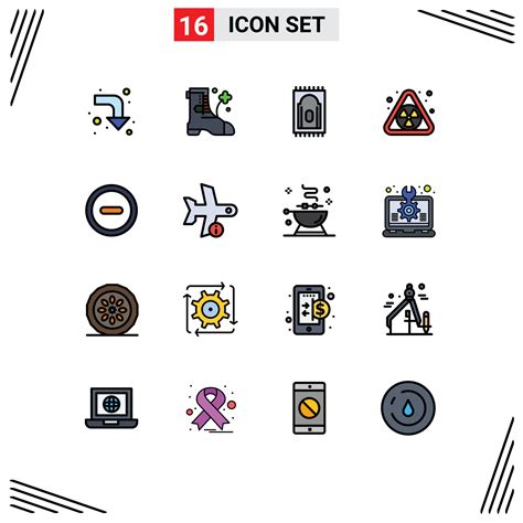 Editable Vector Line Pack Of 16 Simple Flat Color Filled Lines Of Plane Flight Rug User