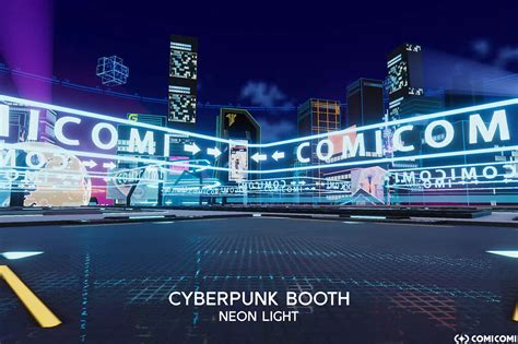【released】 Cyberpunk Booth Stand With Neon Light Environment Assets And Shader Community