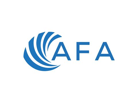 Afa Resumen Negocio Crecimiento Logo Diseño En Blanco Antecedentes Afa