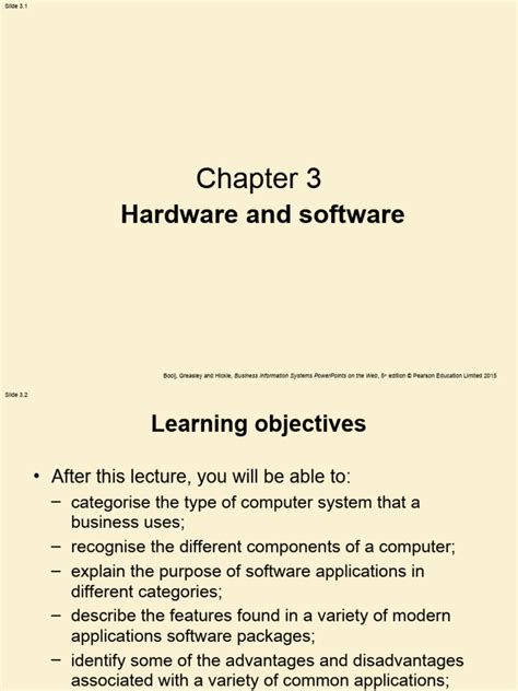Chap 3 Hardware And Software Pdf Computer Data Storage Central Processing Unit
