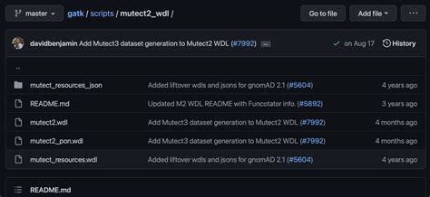 Missing Mutect2multisamplewdl On Github Page · Issue 8136