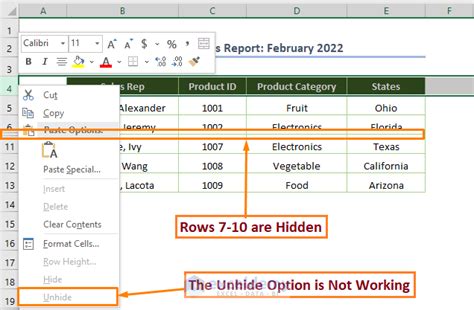 Unhide All Rows Not Working In Excel 5 Issues And Solutions Exceldemy