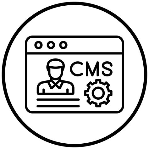 Cms Icon Style 9485738 Vector Art At Vecteezy