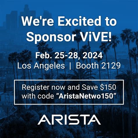 Arista Security On Linkedin Arista Networks On Linkedin Vive2024