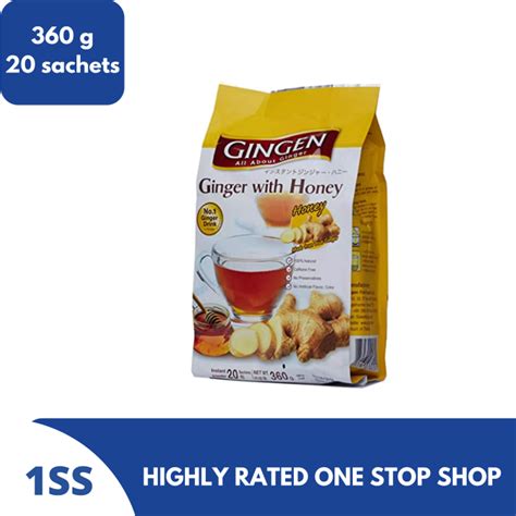 Gingen Tea Ginger With Honey 360g 20 Sachets Lazada Ph