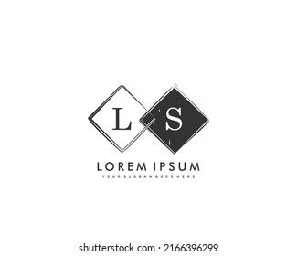 Ls Initial Beauty Monogram Logo Vector Stock Vector Royalty Free 2166396299 Shutterstock