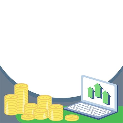 Premium Vector Gold Coins Representing Future Financial Plans Successfully Calculating