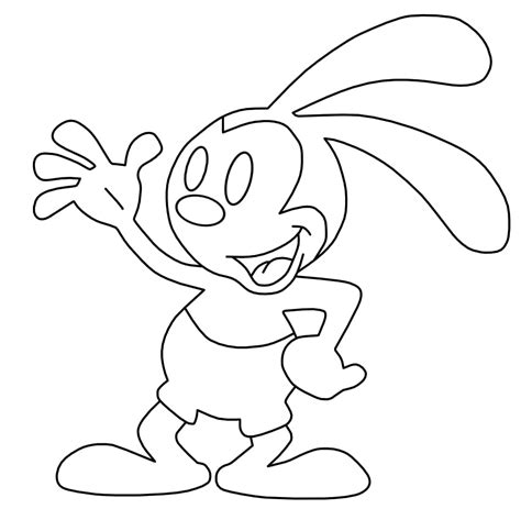 Printable Oswald The Lucky Rabbit Coloring Page Download Print Or