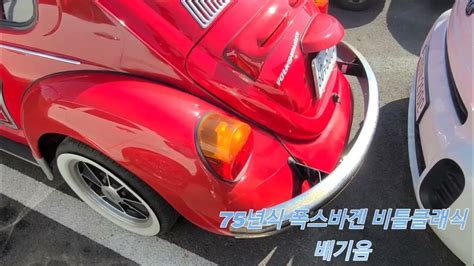 75년 폭스바겐 비틀클래식 배기음 올드카 클래식카 제주도민 배기음 폭스바겐 비틀 제주일상 수동변속기 자동차그램 차박 Youtube